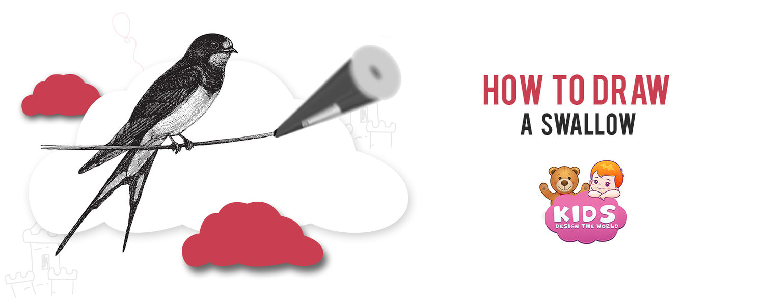 How To Draw A Swallow? | Kids Design The World